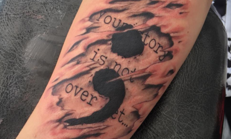 Mental Health Awareness Tattoo - The Power of the Semicolon - Mcd Frork